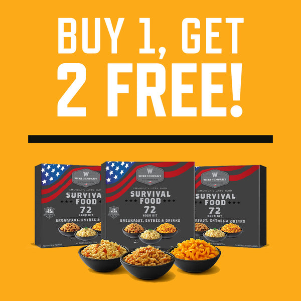 72 Hour Emergency Food Kit - Buy 1, Get 2 Free – Wise Company Emergency Food