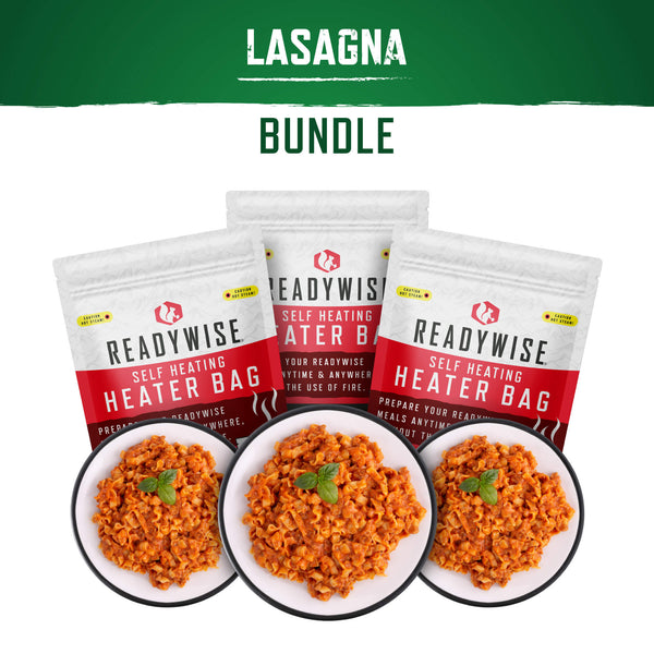 Self Heating Kit - Lasagna with Sausage + Snack Bundle – Wise Company ...
