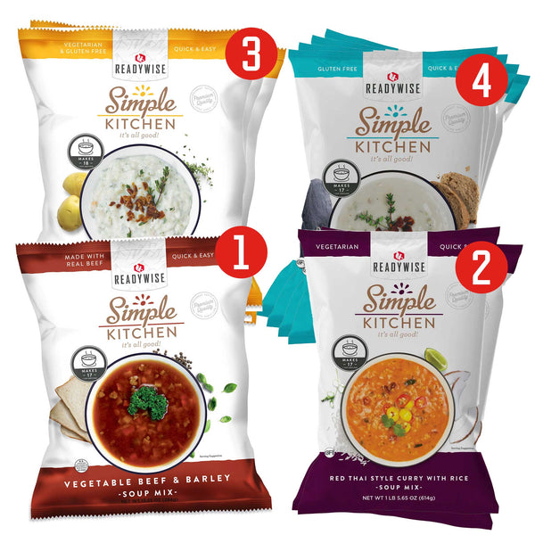 Hearty Homestyle Bulk Soup Variety Pack – Wise Company Emergency Food